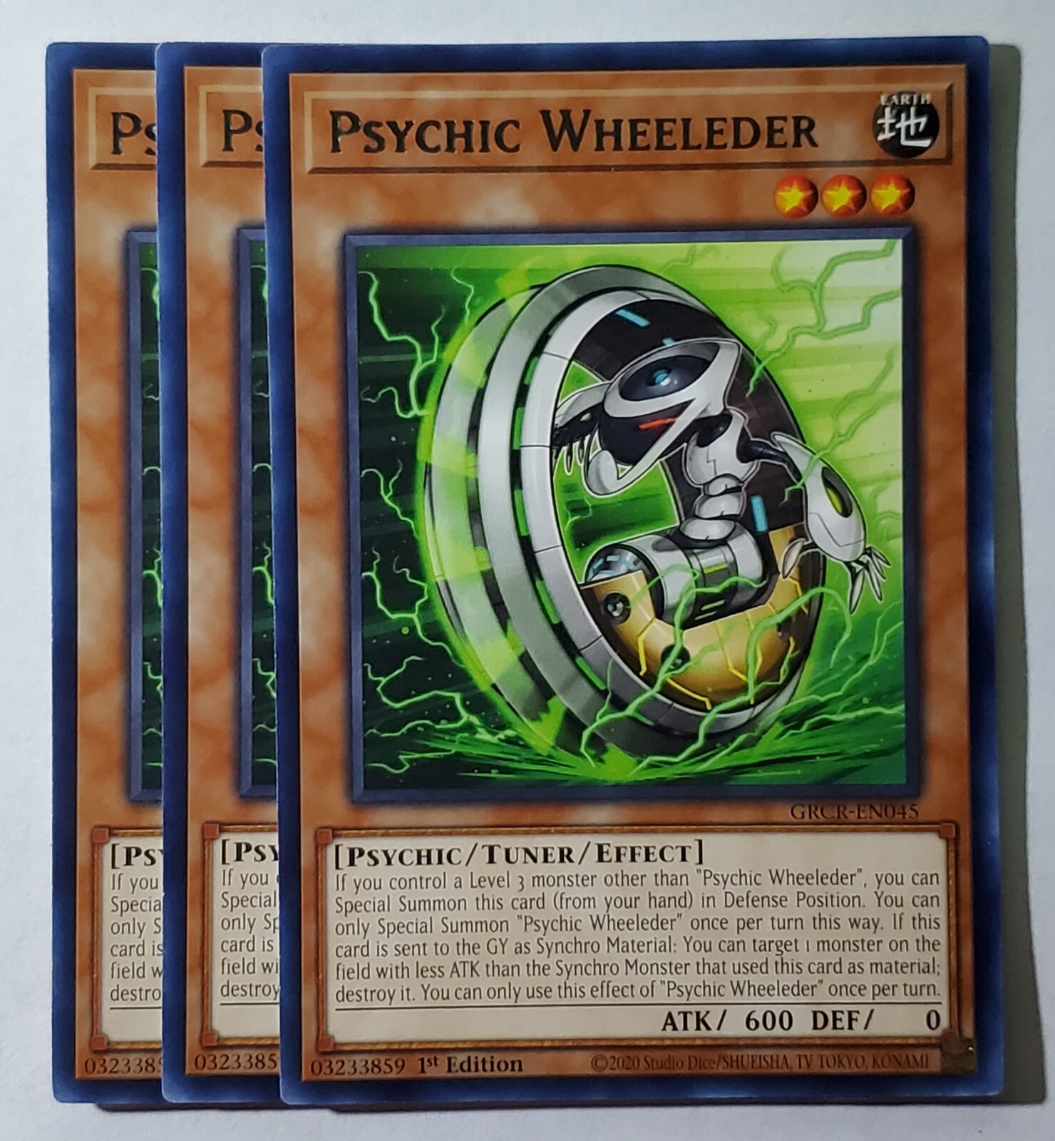 Yugioh x3 Psychic Wheeleder GRCR-EN045 Rare 1st Edition New | eBay