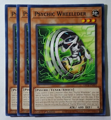 Yugioh x3 Psychic Wheeleder GRCR-EN045 Rare 1st Edition New | eBay