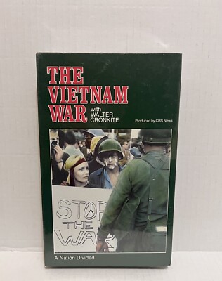 THE VIETNAM WAR with WALTER CRONKITE A Nation Divided VHS TAPE NEW | eBay