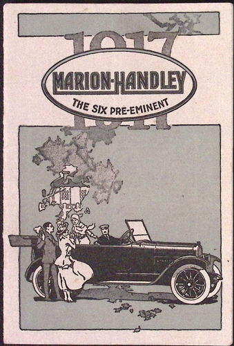 1917 Marion Handley The Six Pre-Eminent Roadster Auto Brochure | eBay