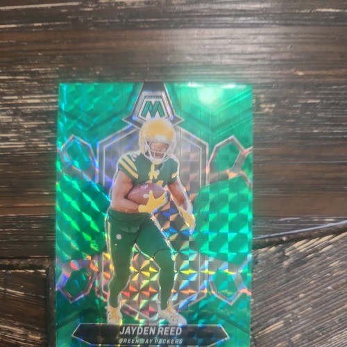 2024 Panini Mosaic Jayden Reed Green Mosaic Prizm #81 Green Bay Packers ...