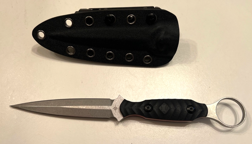 Tactical Fixed Blade Dagger D2 Steel with G10 Handle Kydex Sheath ...