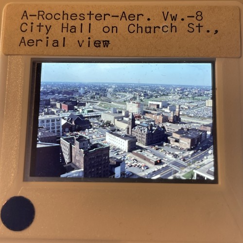 Rochester New York Aerial View 1980. Architecture Vintage Photo 35mm ...