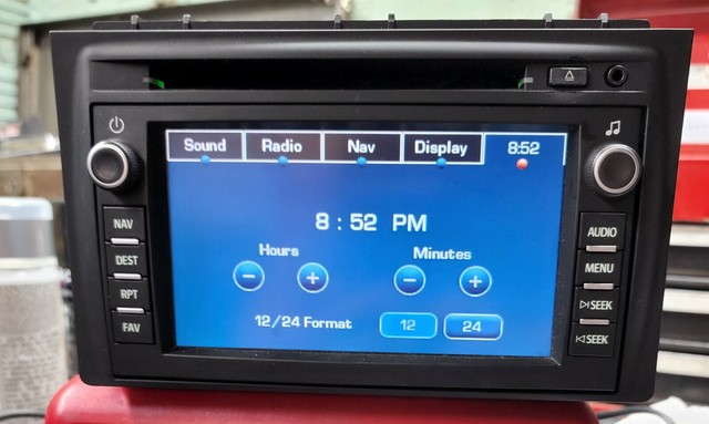 07 Saab 9-3 Navigation GPS System Radio CD Player LCD Display Screen ...