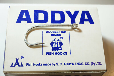 ADDYA Big Game Fishing Hooks Closed Eye Needle Point 9/0 100 Pack | eBay