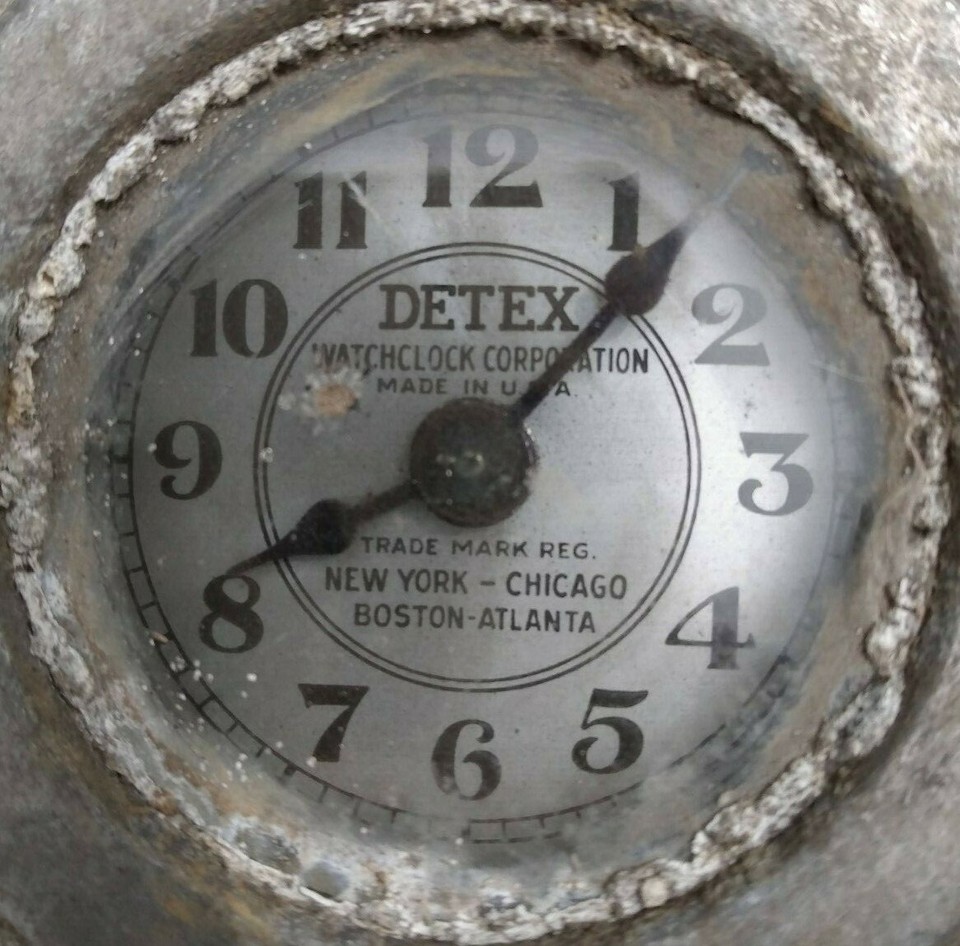 DETEX WATCHMANS GUARD Clock WATCHCLOCK With 6 Stations and 6 KEYS Free ...