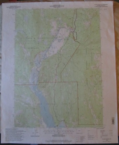 1996 Flagg Ranch Quadrangle Wyoming Teton Co. Geological Topographical ...