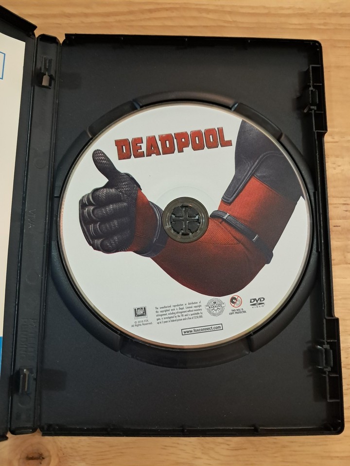 Deadpool DVD Digital HD Marvel Action Comedy Movie Ryan Reynolds Region ...