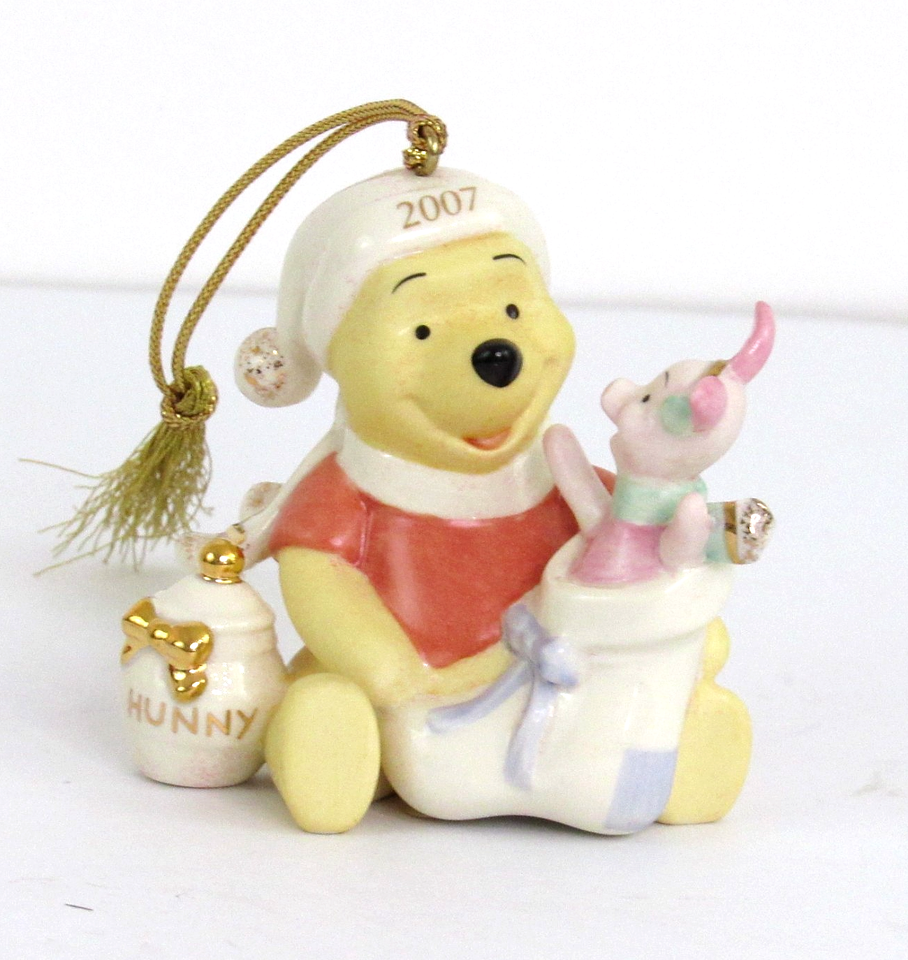 Lenox Disney Winnie the Pooh & Piglet Stocking Surprise 2007 Annual Ornament | eBay