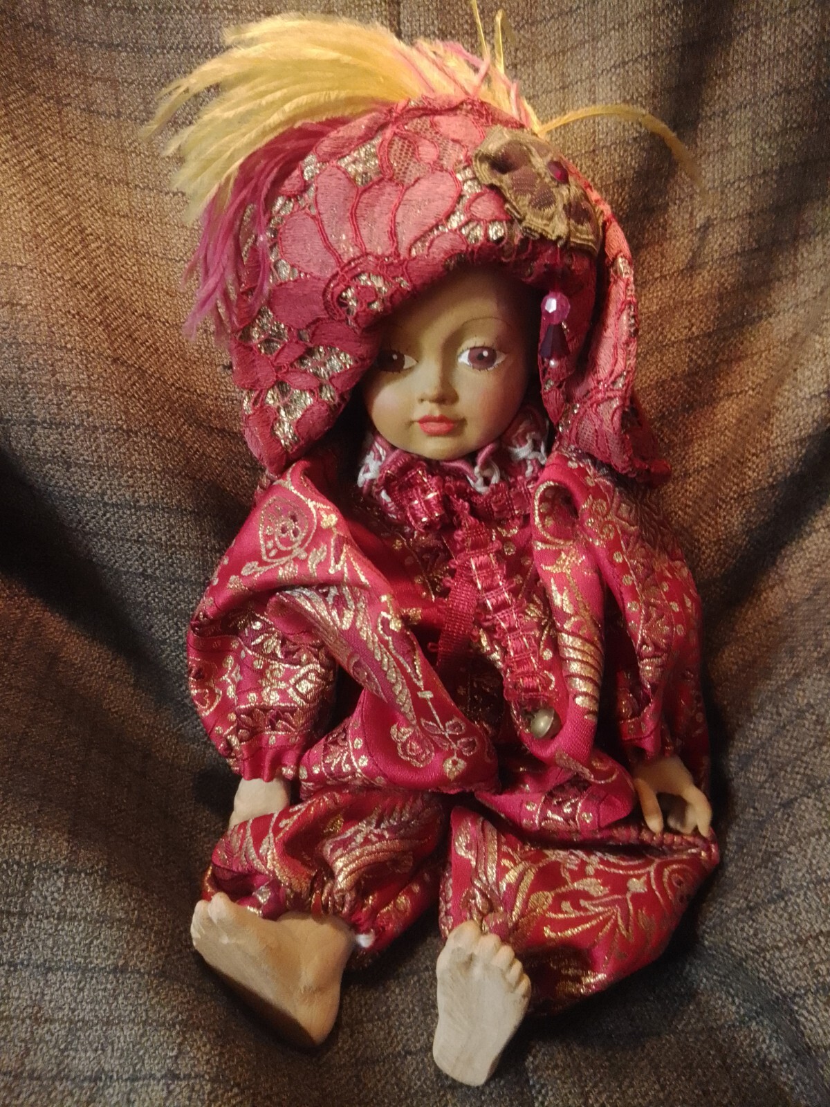 Boy Doll As Old World Jester, 14" | eBay