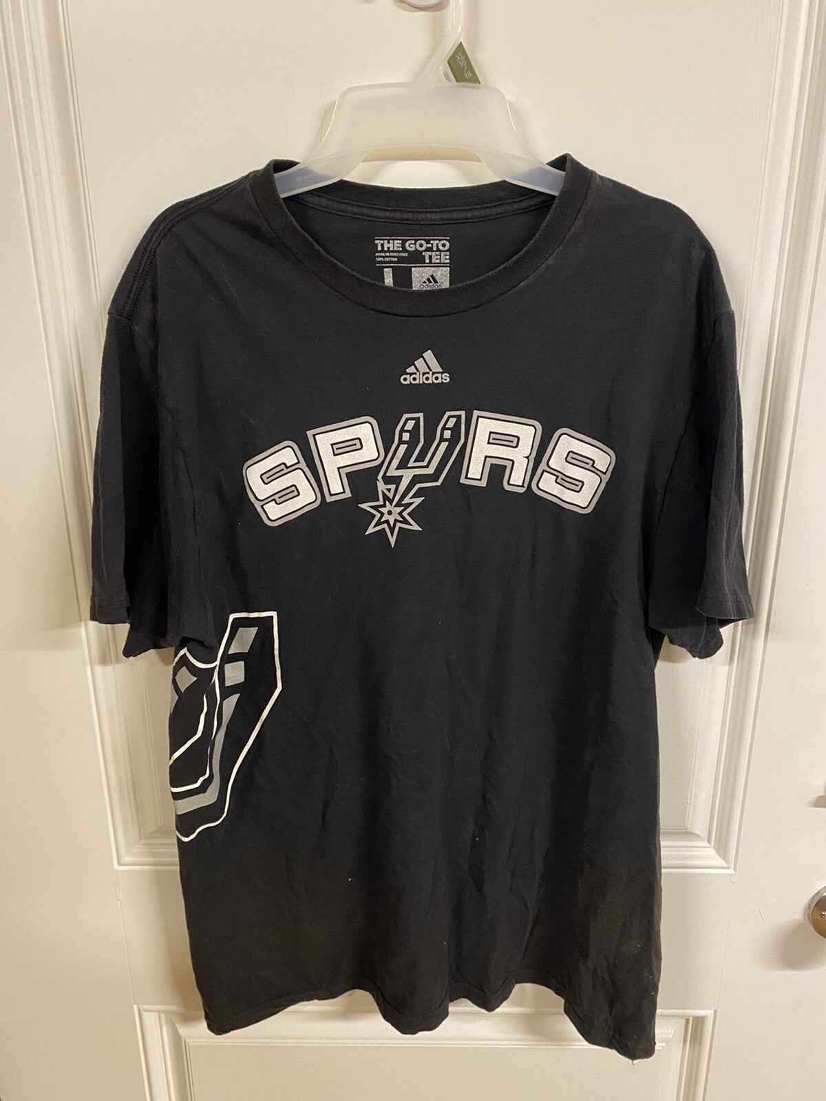 Adidas San Antonio Spurs T-shirt Large Black Go-to Tee | eBay