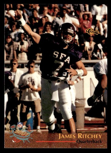 James Ritchey 1996 Classic NFL Rookies Card #54 Stephen F. Austin ...