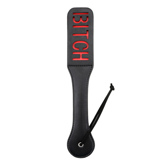 Double Layers PU Leather Spanking Paddle Whip Punishment Flogger ...