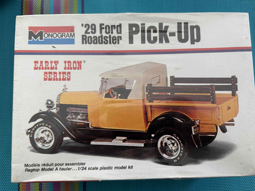 Monogram 1929 Ford Roadster pick-up 1/25 SEALED! RARE EARLY IRON SERIES ...
