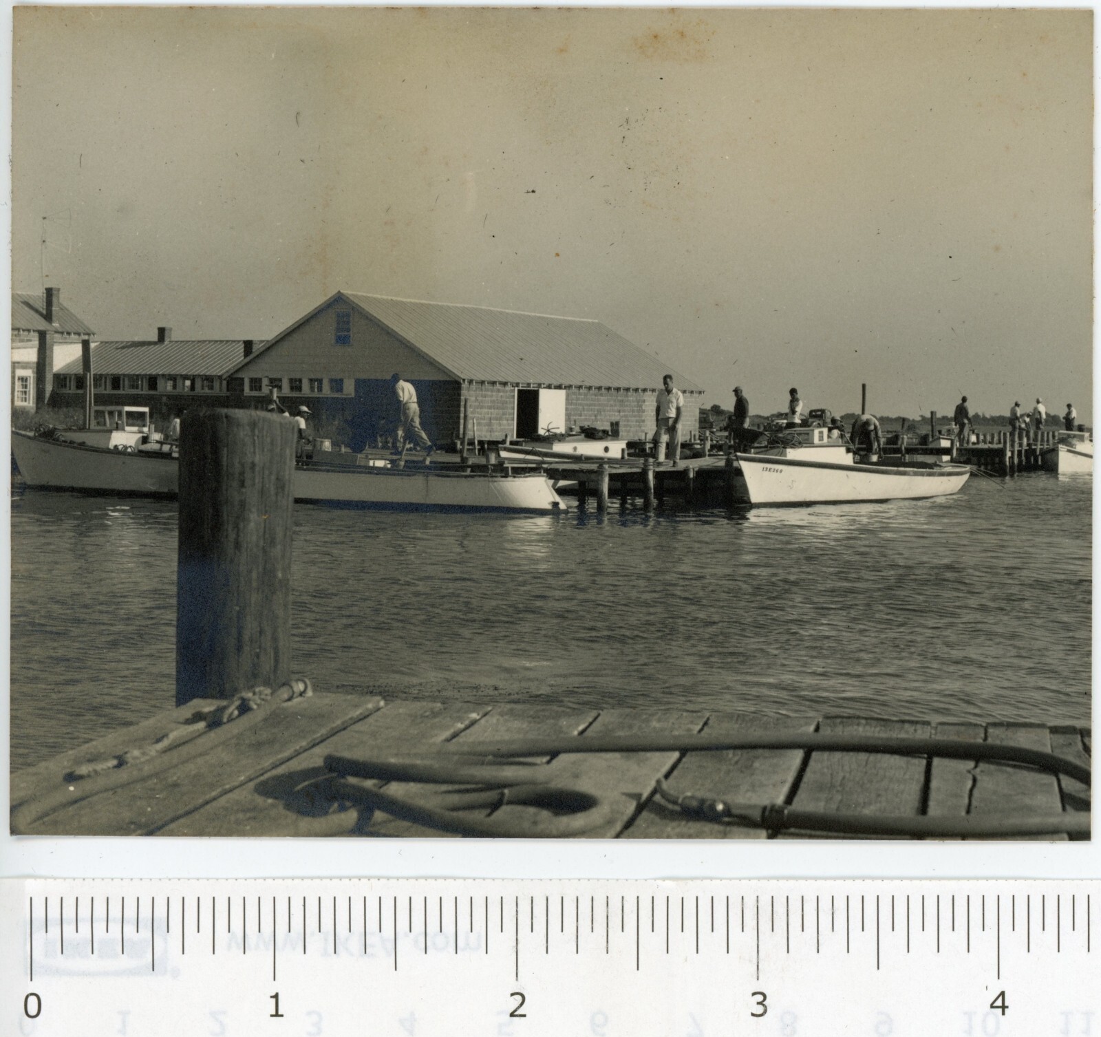 1950s Photo Maryland Chesapeake Bay Eastern Shore Buildings Boats ...