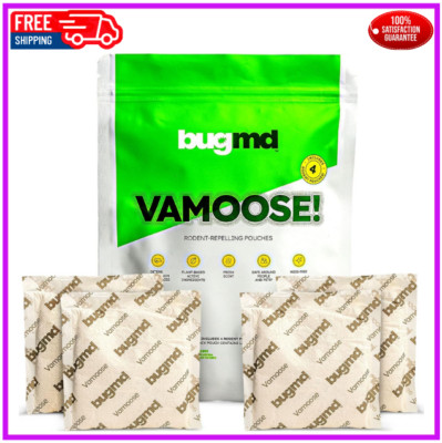BugMD Vamoose Pouches – Natural Rodent Repellent (1 Pack, ,Indoor ...