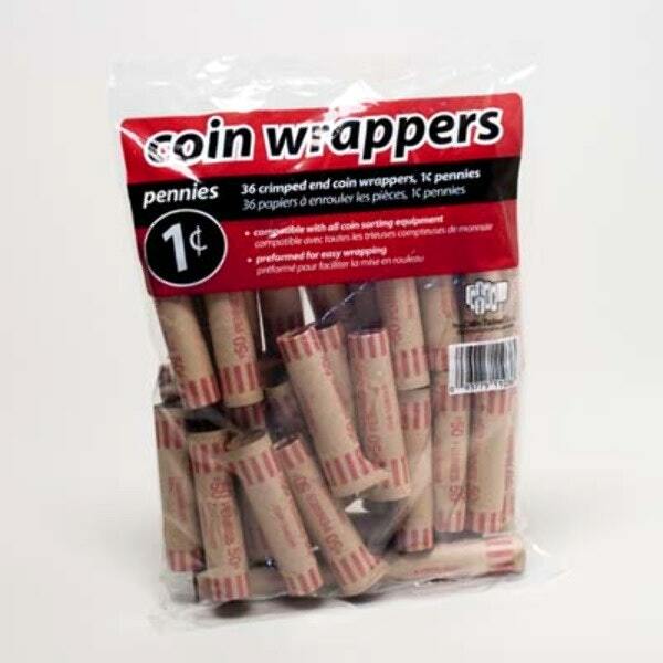 Coin-Tainer Penny Coin Wrappers Pack of 36 for sale online | eBay