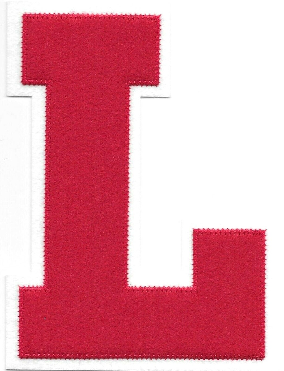 Red Letter L Letter L Christmas Hat Fridge Magnet Funny Red Santa