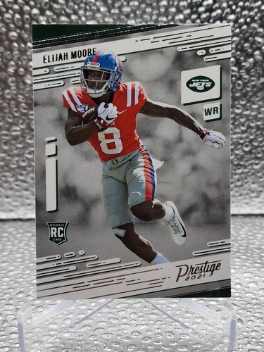 ELIJAH MOORE RC 2021 Panini Prestige Football #221 ROOKIE CARD New York ...