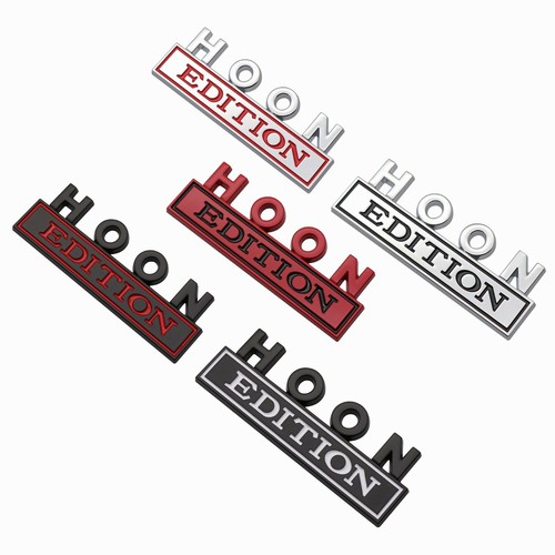 Hoon Edition Emblems Badge Trunk Back Decal Car Sticker（2PC black red ...