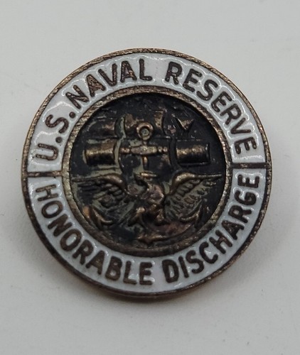 Vintage U.S. Naval Reserve Honorable Discharge Lapel Pin | eBay