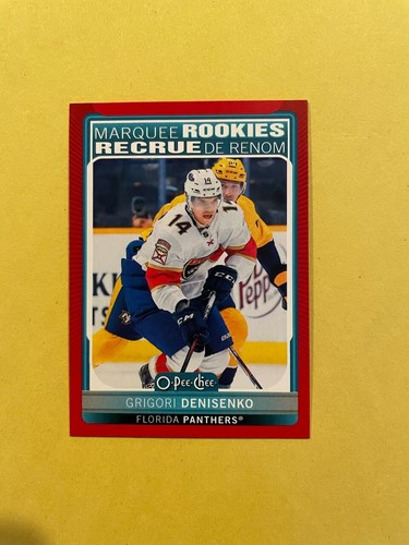 2021-22 O-Pee-Chee Red Border Rookie RC #533 Grigori Denisenko Florida ...