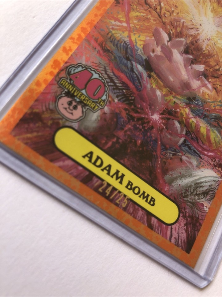 Garbage Pail Kids 40th Anniversary 2025 Adam Bomb Garb-19 Sour Orange ...