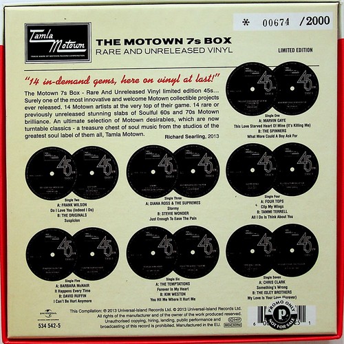 The Motown 7s Box - Rare And Unreleased Vinyl 7 x 7" Set NM (2013 ...