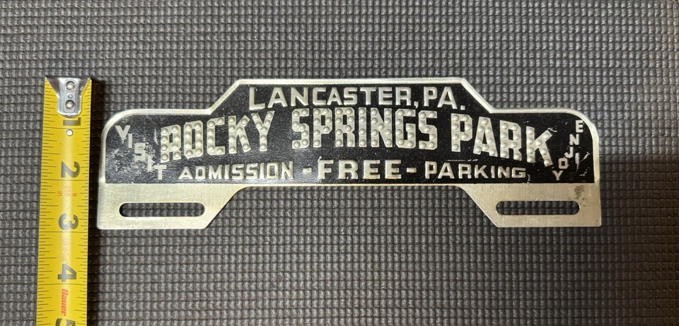 Rocky Springs Amusement Park Lancaster PA License Plate Topper | eBay