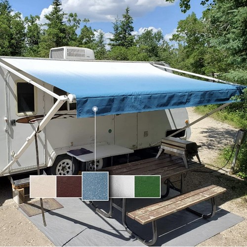 16'(Fabric 15'2") RV Awning Fabric Replacement Standard Grade Premium ...