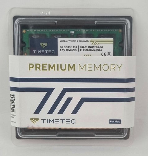 TIMETEC Mémoire RAM 16Go 2x8Go DDR4 1333MHz SODIMM CL9 pour Mac Book ...