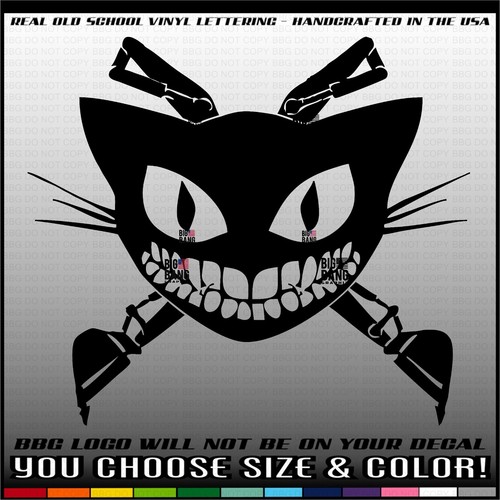 Woman Excavator Heavy Equipment Operator Vinyl Decal Sticker Evil Kitty ...