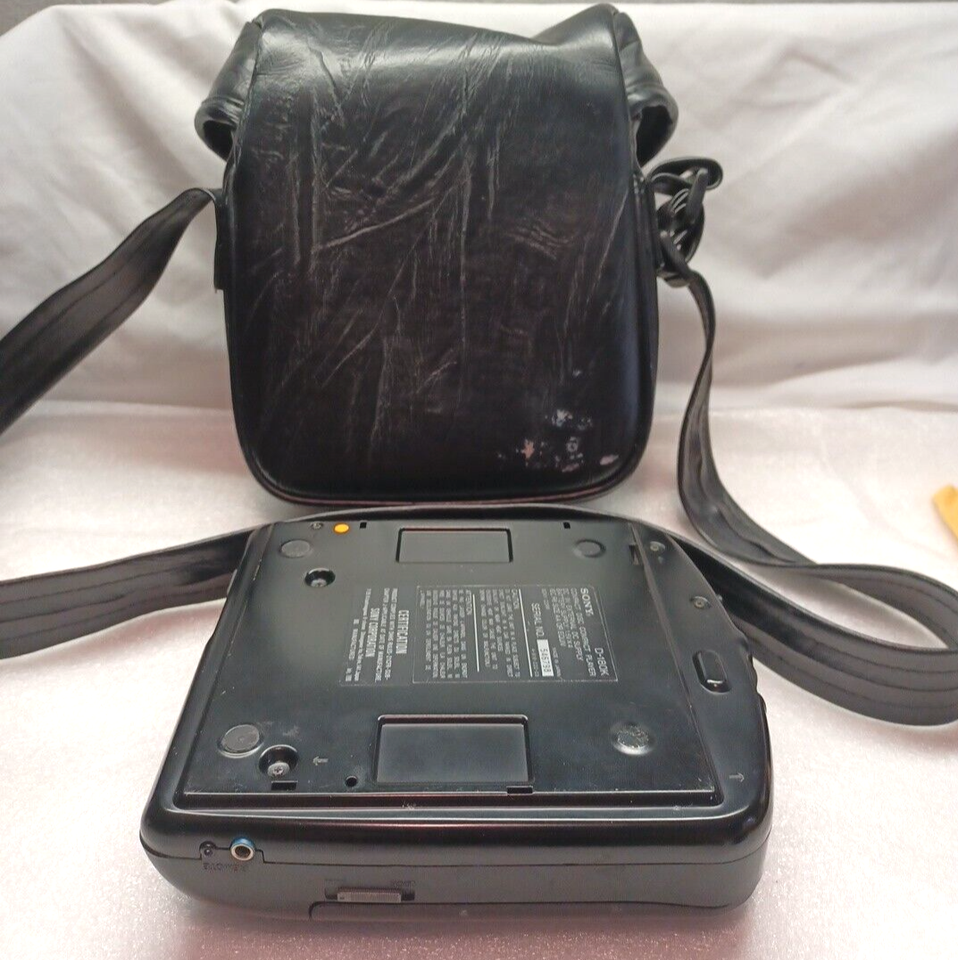 Vintage Sony D-180K Portable Compact Car Discman w/ Soft Case As is | eBay