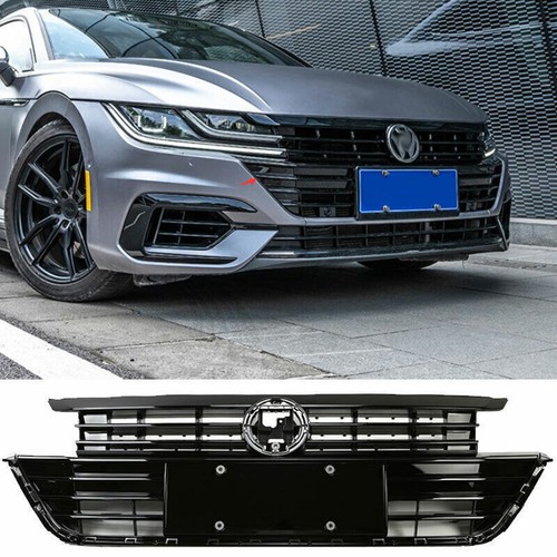 For VW Arteon CC 19-23 ABS Black Front Bumper Center Mesh Grille Grill ...