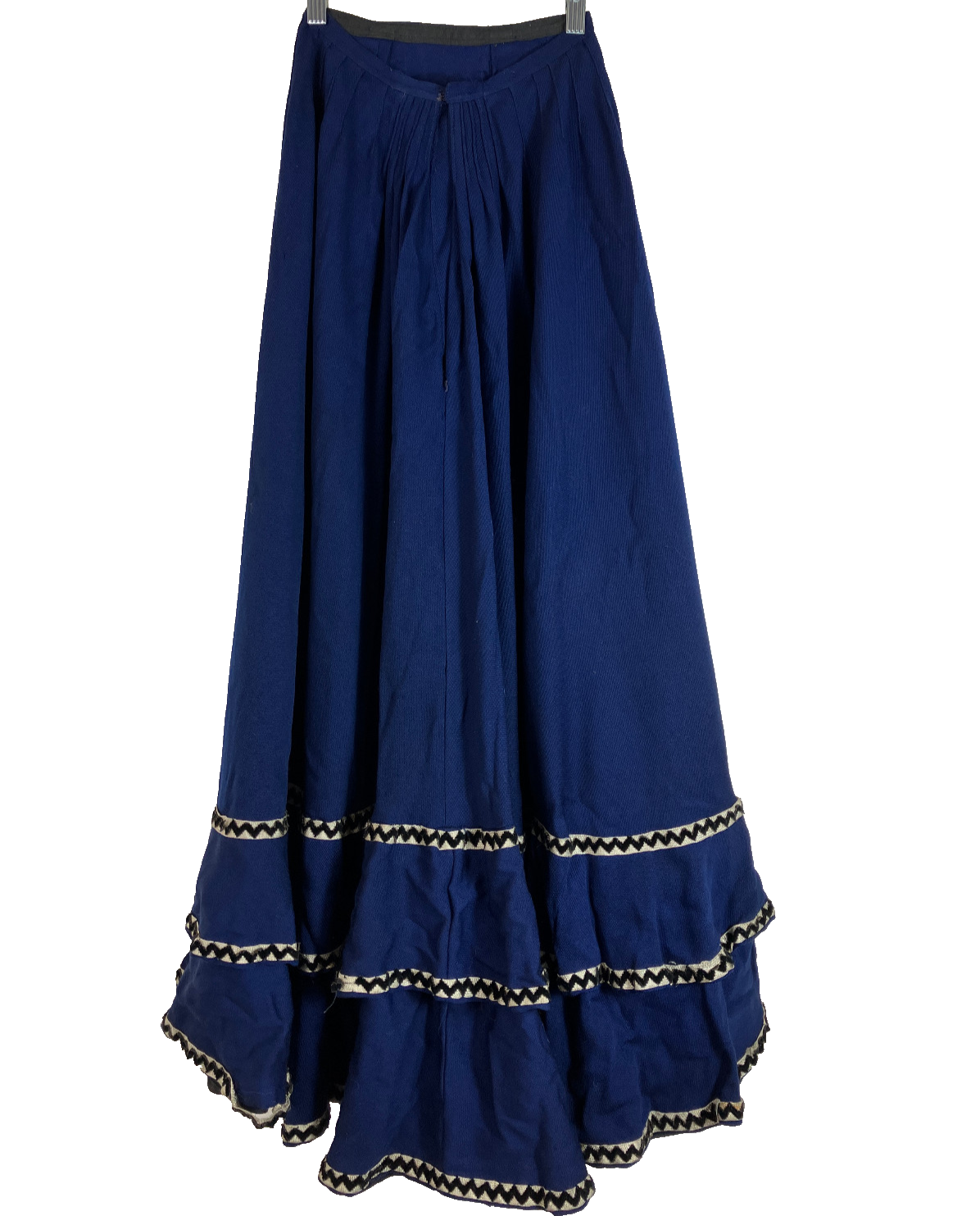 C 1900 Edwardian Blue Wool Afternoon Tea Dress Rick Rack Trim | eBay