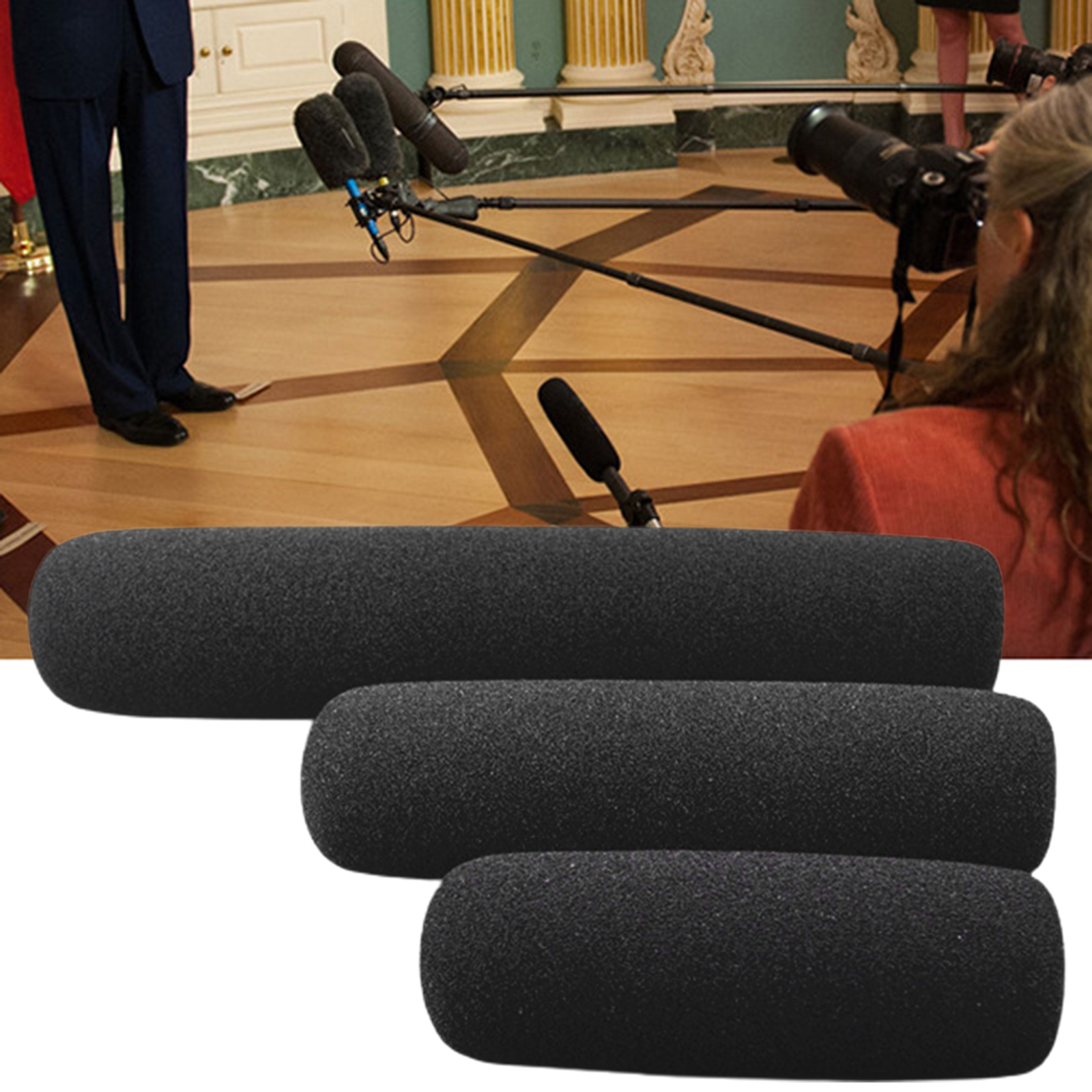 Microphone Sleeve Easy Installation Windproof Microphone Foam Mic B | eBay