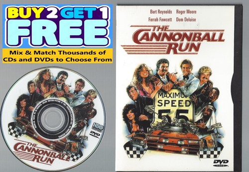 The Cannonball Run (DVD 1981) Burt Reynolds Farrah Fawcett Disc & Cover ...