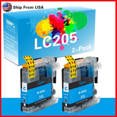 2PK LC 205 Ink Cartridge for MFC J5520DW J5620DW J5720DW Printer | eBay
