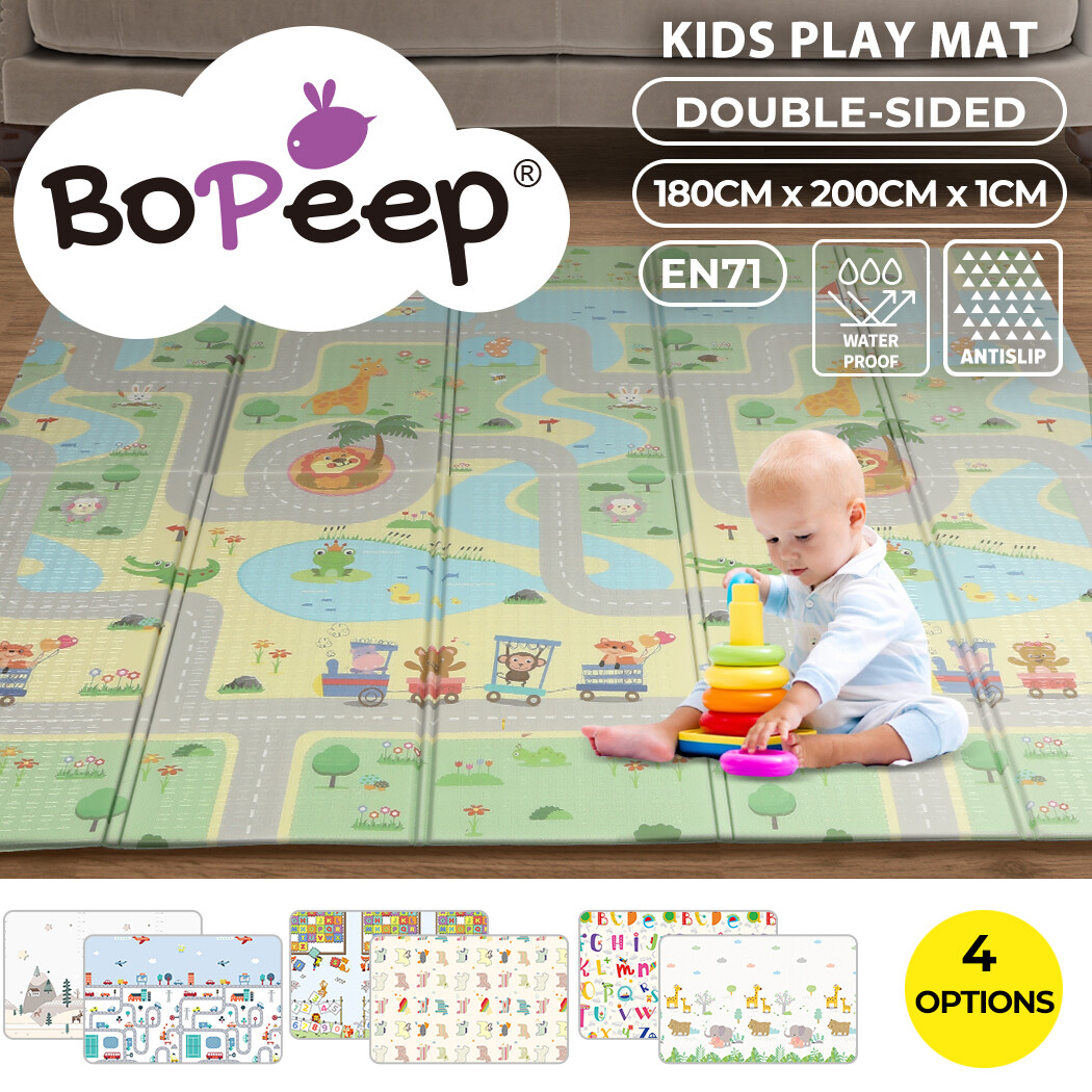 Bopeep Kids Play Mat Baby Crawling Pad Floor Foldable XPE Foam Non-slip ...