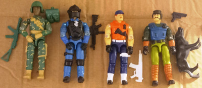 GI Joe: ARAH Lot of 4 Drug Elimination Force DEF Vintage 1992 Loose ...