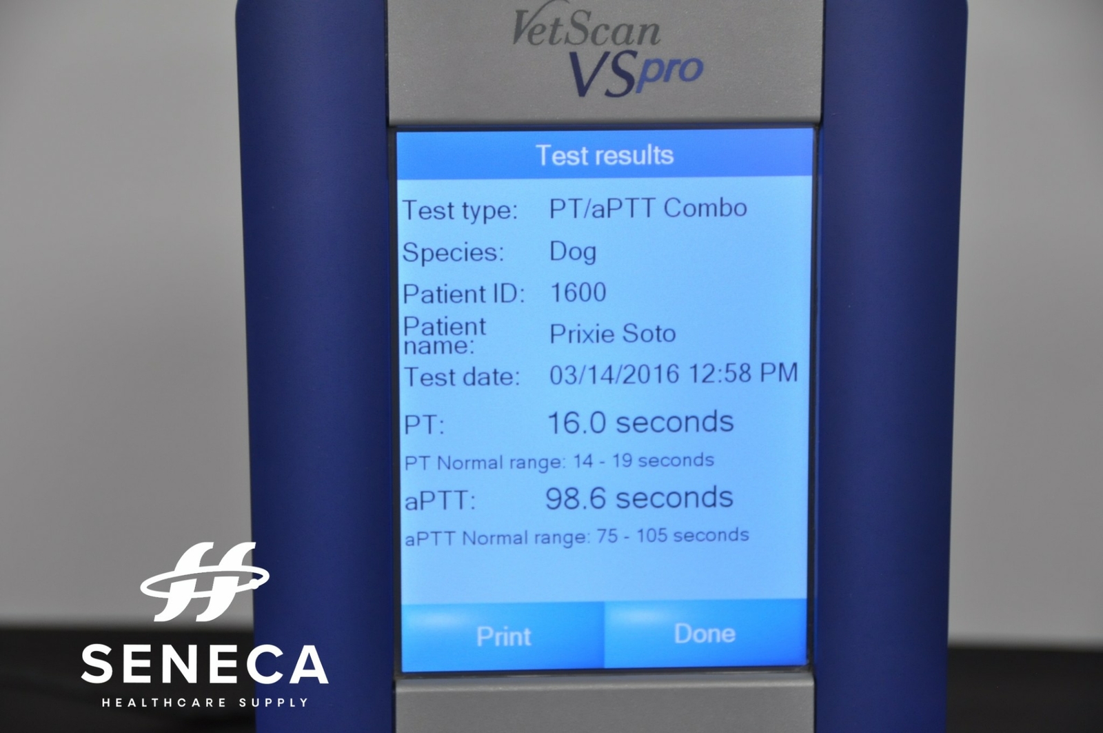 ABAXIS ZOETIS VSPRO VETERINARY COAGULATION BLOOD ANALYZER PT APTT ...