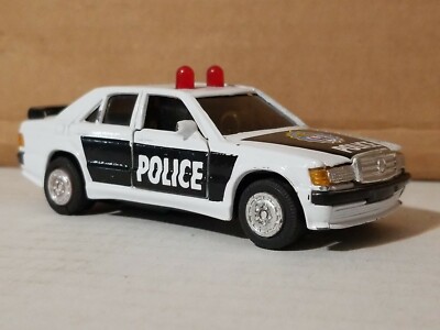 Welly Die Cast Mercedes-Benz 190E Police #8667 VINTAGE DIECAST TOY 1:43 ...