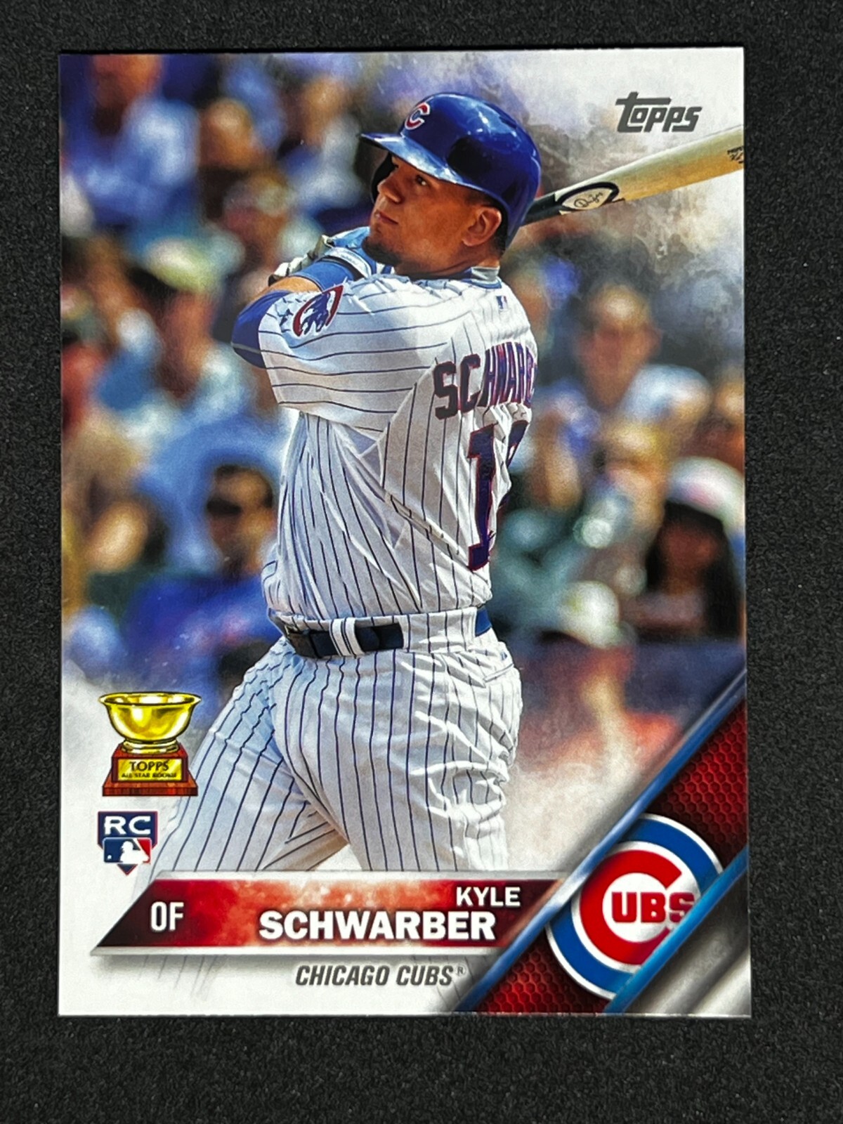 2016 Topps Series 1 Kyle Schwarber Rookie Card RC Gold Cup #66 Chicago ...