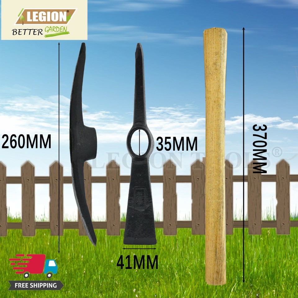15inch Pick Mattock Gardening Hoe Digging Outdoor Woodhandle 625g | eBay