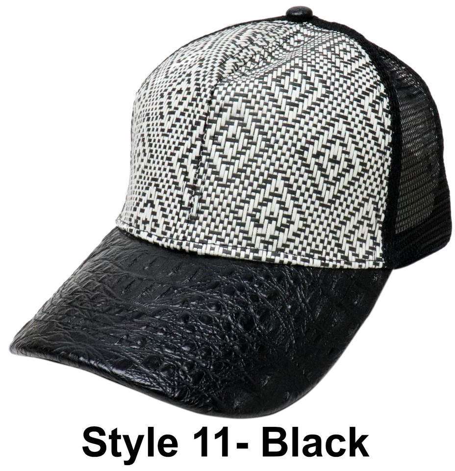 Men Women New Wicker Straw Woven Baseball Cap Curved Visor Summer Hat ...