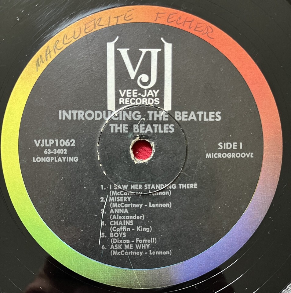 INTRODUCING THE BEATLES LP (1964) ORIG PRESS VJLP 1062 VEEJAY BRACKETS ...