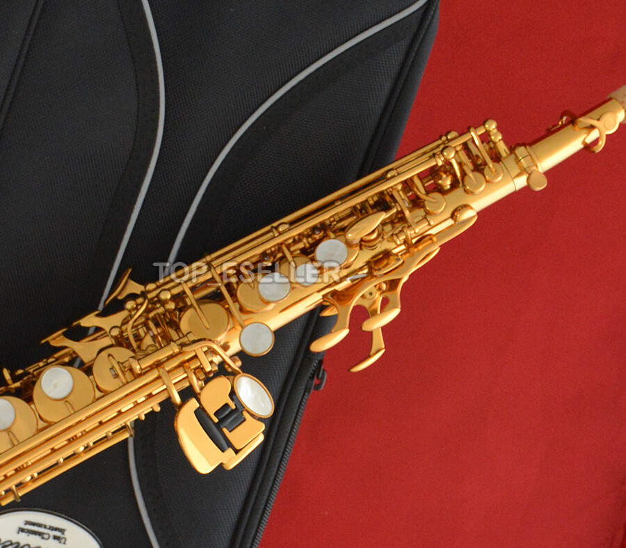 Professional pipe Soprano saxophone High F# G Saxello Sax Curved Bell ...