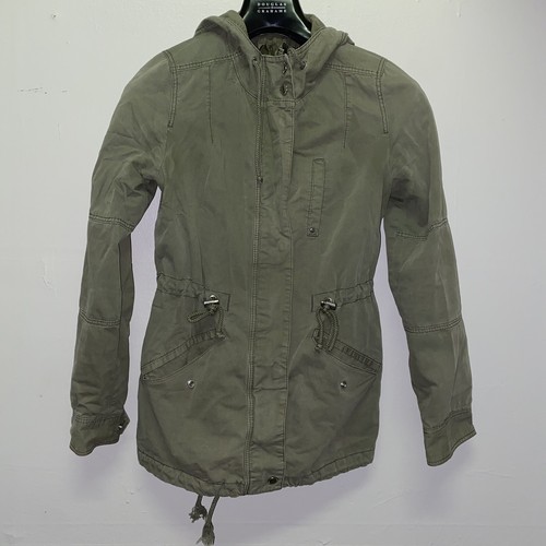 Divided By H&M Cargo Green Military Jacket Womens 8 | eBay
