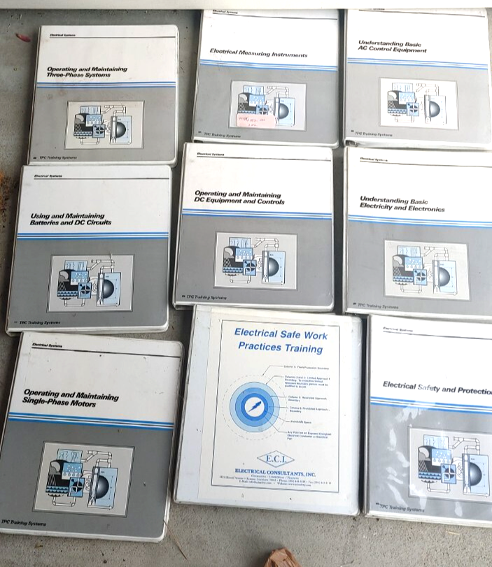 Lot of 9 TPC Training Systems Operating and Maintaining Manuals | eBay
