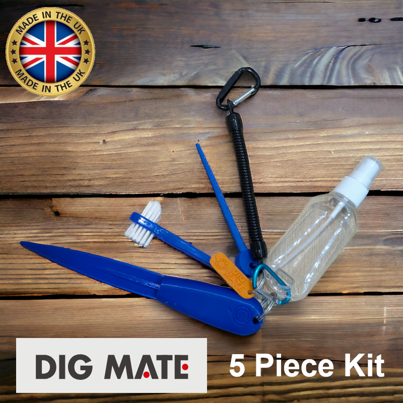 Metal Detecting Accessory Kit DIG MATE Metal Detecting Pouch & Cleaning ...